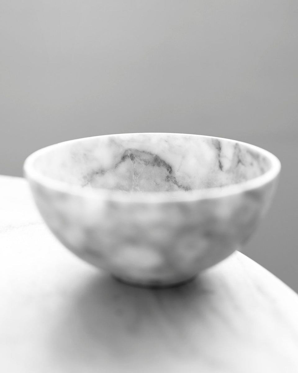 Hand Carved Bowls in White Marble - Multiple Sizes – Julia Contacessi ...