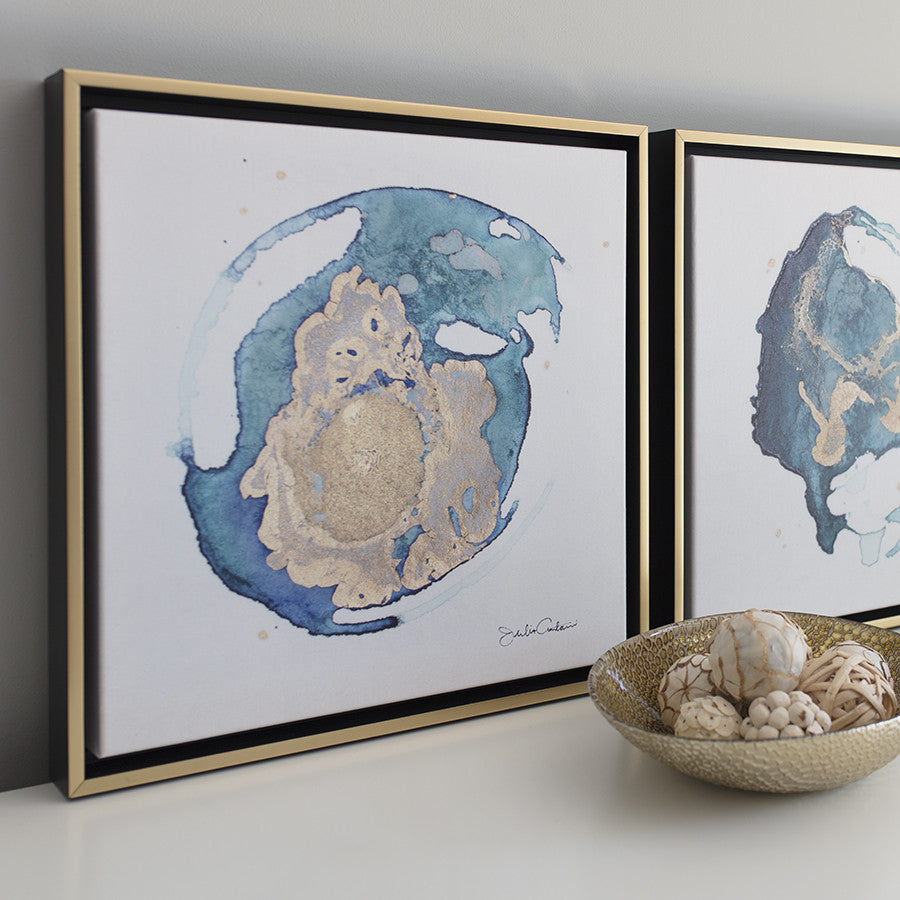 Geode No. 3 & 4 - Set of Framed Canvas Prints
